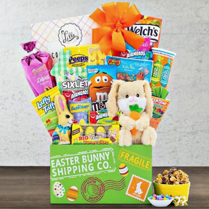 Easter Gift Basket, Hoppy Easter Bunny Shipping