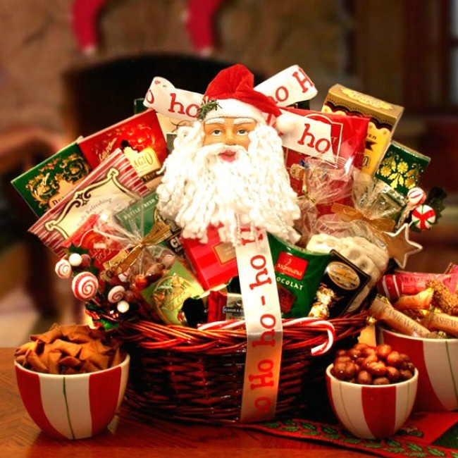 Santa Claus Sweet Shop Gift Basket