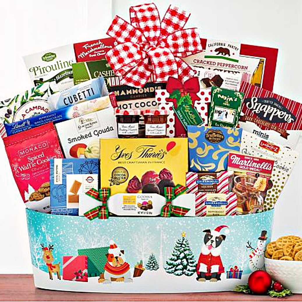 Say Happy Holidays With This Big Bountiful Holiday Gift Basket